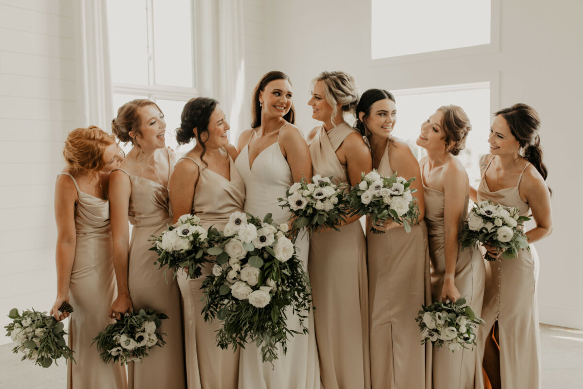 Machayla & Tyler | Romantic White & Greenery Summer Wedding at The Barn ...